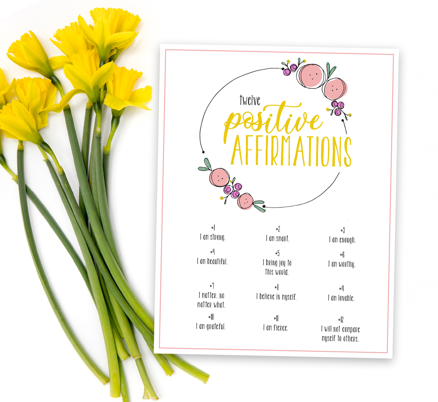 The Power of Positive Affirmations (free printable!) - A Jubilee Day
